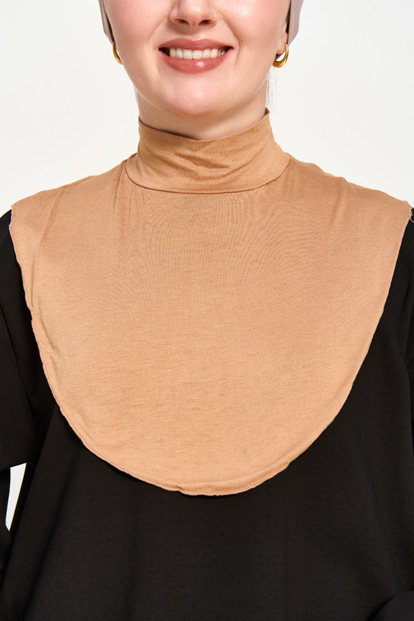 Modest Neck Cover - Tan | Momina Hijabs