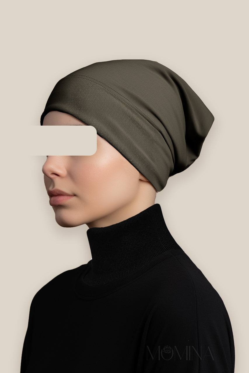 Premium Hijab Under Cap - Gun Metal | Momina Hijabs