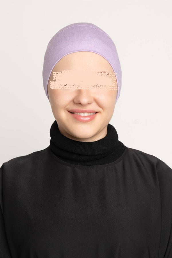 Premium Hijab Under Cap - Lavender Ice | Momina Hijabs