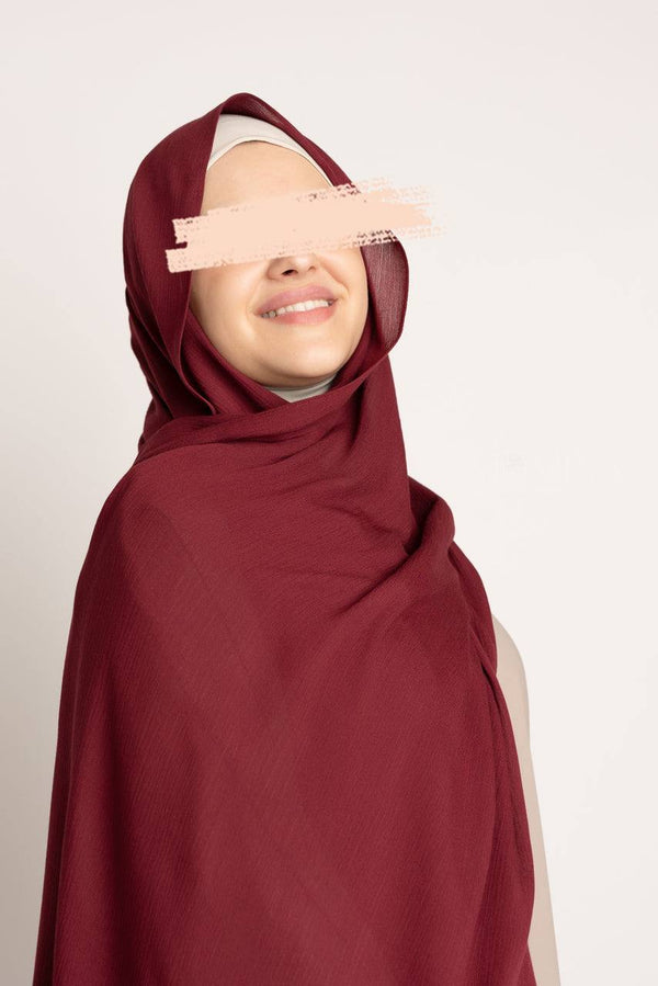 Premium Rayon Hijab - Pomegranate | Momina Hijabs
